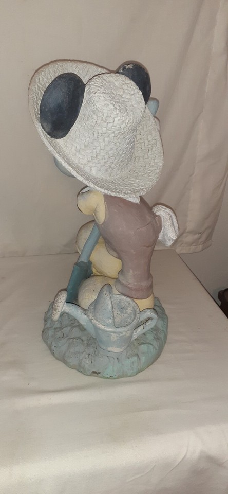 Disney Mickey Mouse Henri Studios Gardener Heavy Yard Statue 2001 14.5 ...