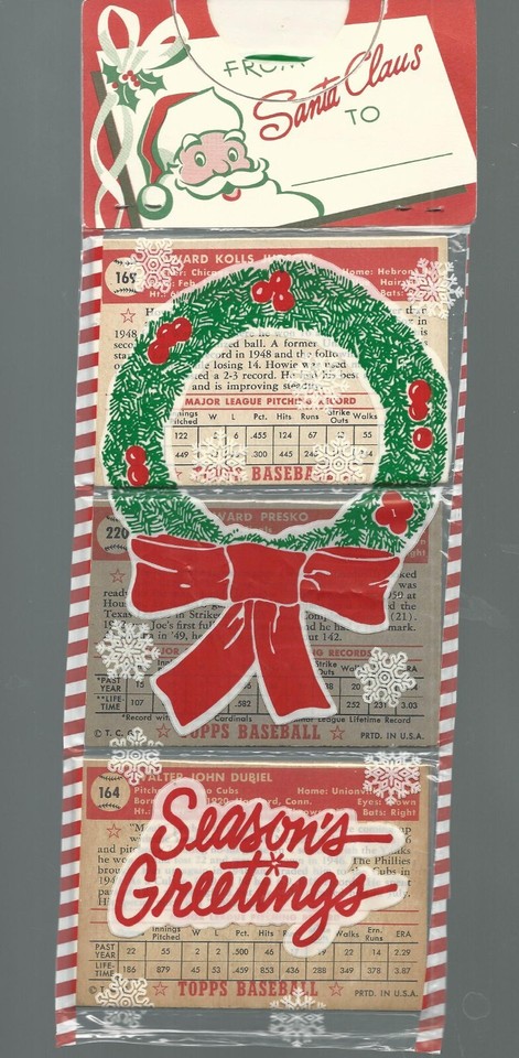 1952 TOPPS Christmas RACK PACK POSSIBLE MICKEY MANTLE ROOKIE !!! WOW | eBay