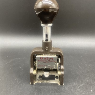 Stamps & Daters - Vintage Bates Numbering Machine