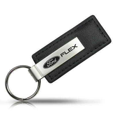Ford Flex Black Leather Key Chain Keychain, Official Licensed | eBay