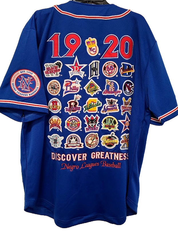 Negro League Baseball Commemorative Jersey Blue All Team Embroidery ...