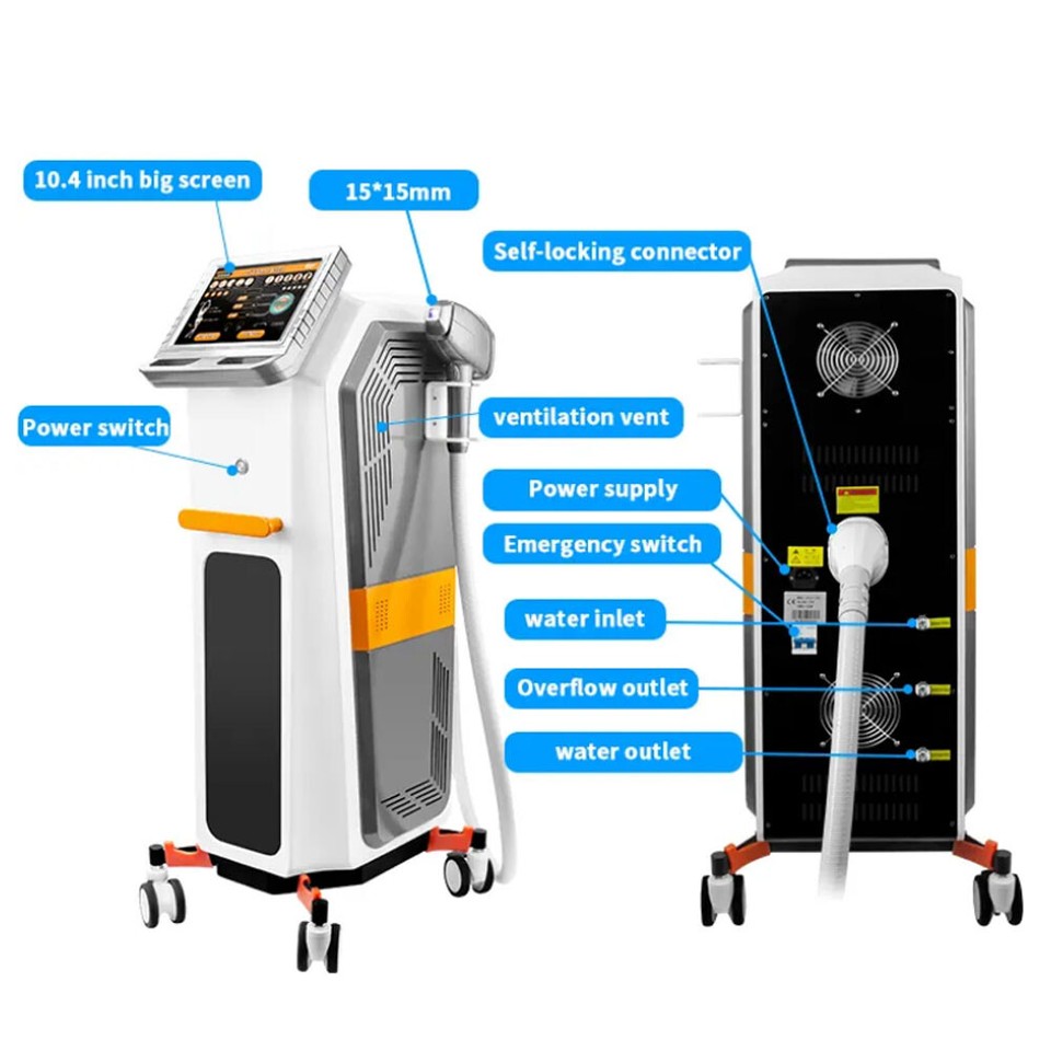 755 1064 810nm laser diode machine / 808 nova diode laser hair removal ...