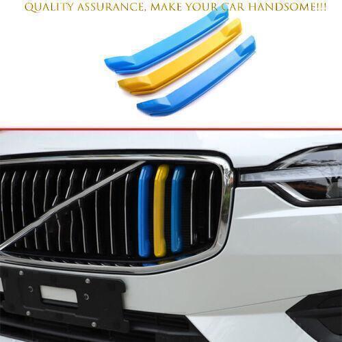 For Volvo XC60 2018-2024 3-Color Front Grille Grill Mesh Strip Cover ...