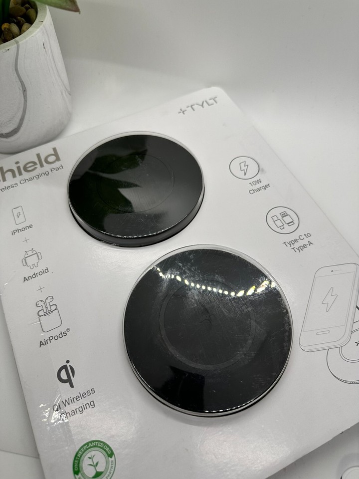 TYLT Shield 10W Slim Fastest TWO Pack Wireless Charging Pad - NOB | eBay
