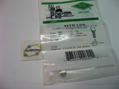 NTE129 PNP Silicon Transistor TO-39 NTE ECG129 GE-244 SK3025 - NOS Qty ...