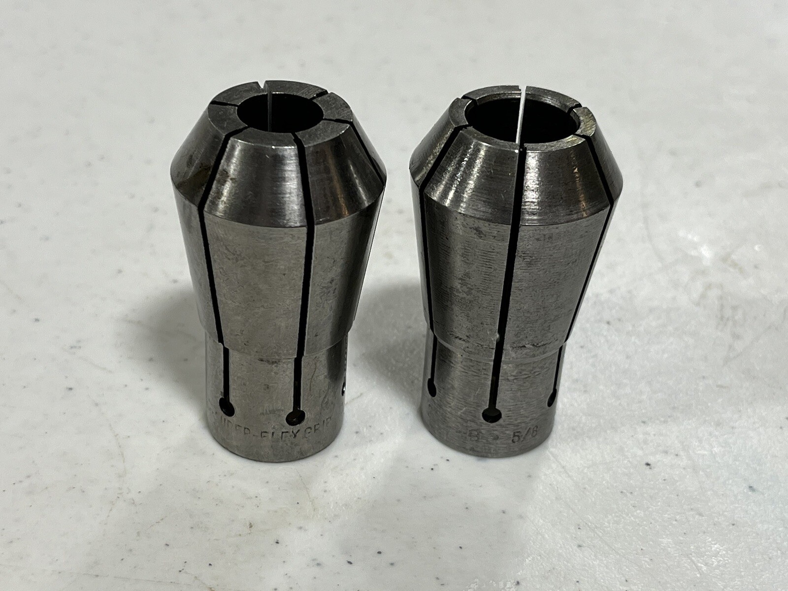 Monoset Super Flex B Collets 2pc Chi-co Cincinnati Grinder Lathe 1/2 5/ ...