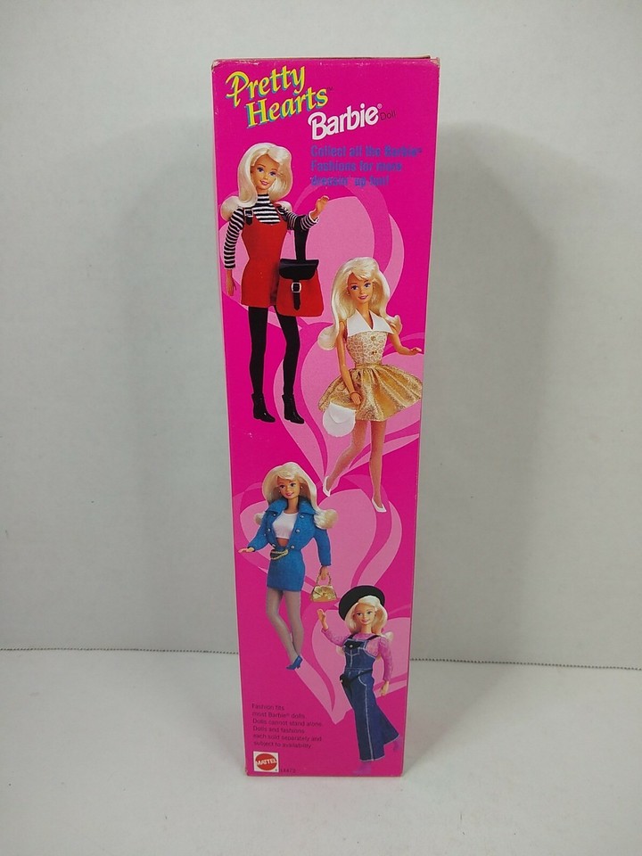 Vintage Pretty Hearts Barbie Blonde Doll 1995 Mattel #14473 NRFB New ...