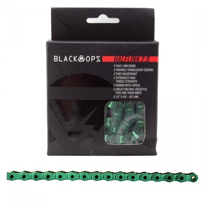 BLACK OPS CHAIN BK-OPS 1/2x1/8 HALF LINK 2.0 1s TRANSLUCENT-GN 102L | eBay