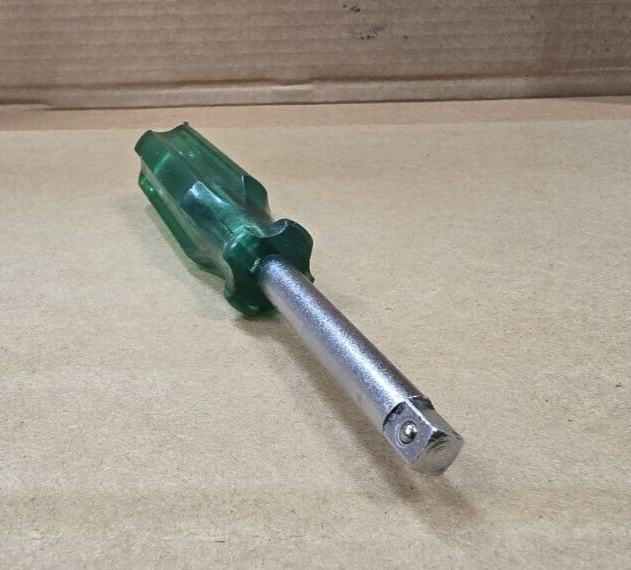Vintage S-K WAYNE 1/4" Drive Nut Driver Socket Spinner Green Handle ...