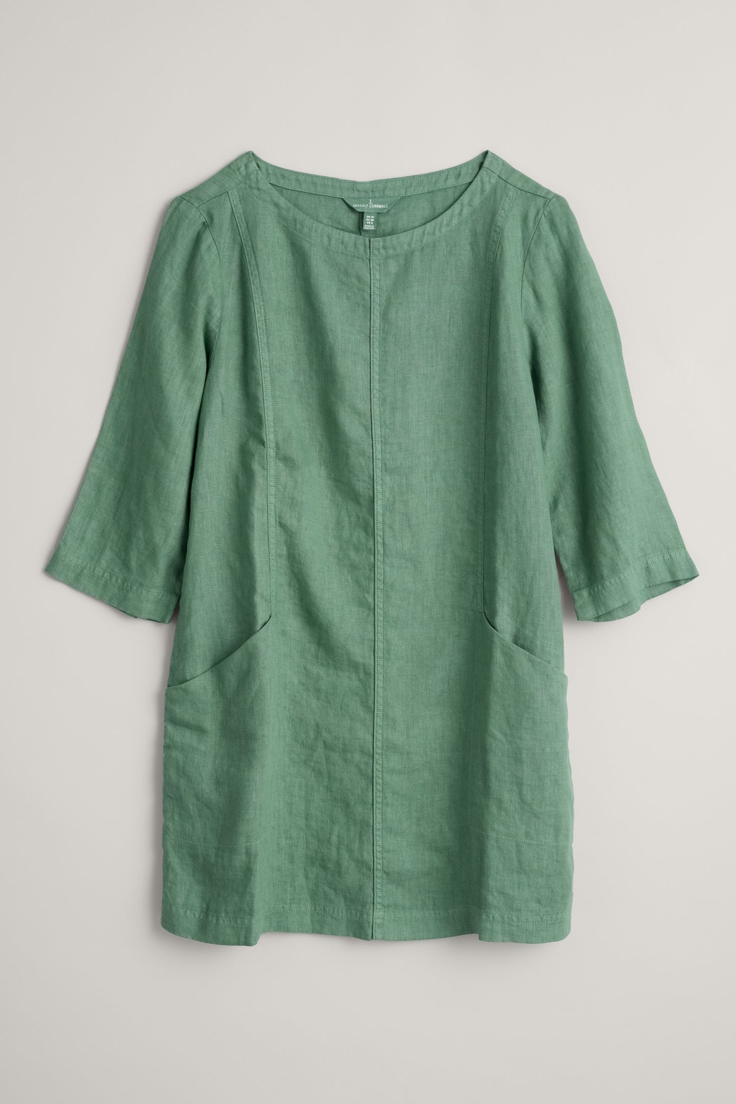 Seasalt Women's Tunic - green Into Land Linen Tunic - Regular - Forest ...