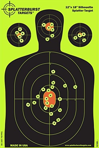 Splatterburst Targets - 12 x18 inch - Silhouette Splatter Target ...