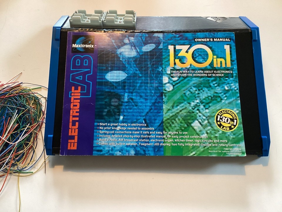 Vintage Maxitronics - Science Fair 130 In One - Electronic Lab | eBay