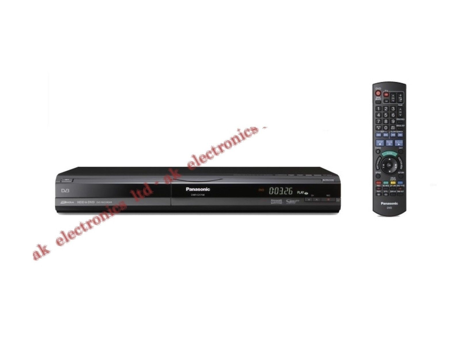 Panasonic MultiRegion DMR-EX769 DVD HDD Recorder 160GB PVR+HDMI Cable ...
