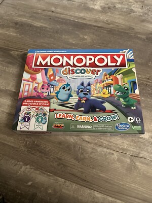 Hasbro Monopoly Discover 2-Sided 2 Levels Gameboard for Family Game ...