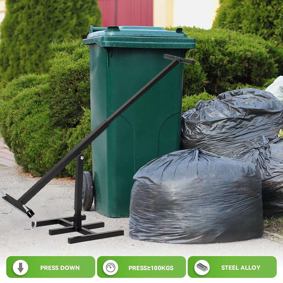 Manual Trash Compactor Waste Recycling Touchless Bin Compactor for 120 ...