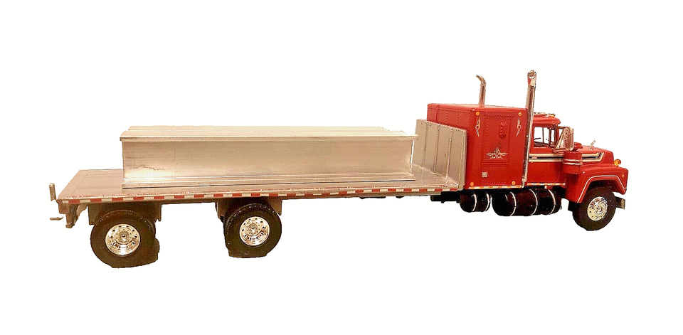 DCP / FG Mack R Sleeper - Custom Built 1 Off Steel Truck w/ 45 ft ...