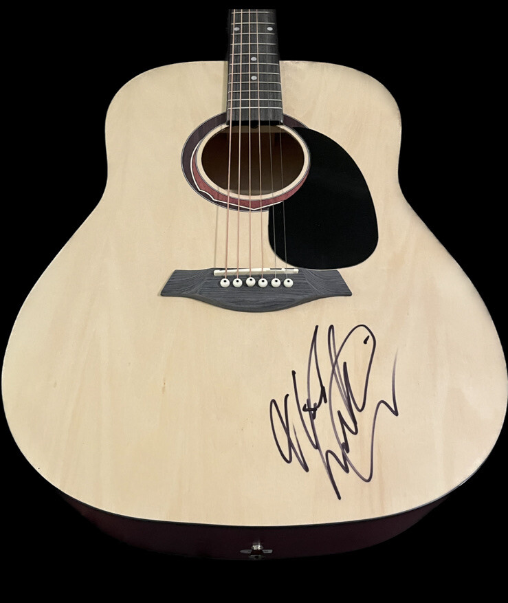 HANK WILLIAMS JR SIGNED 41” FULL SIZE ACOUSTIC GUITAR AUTOGRAPH BECKETT ...
