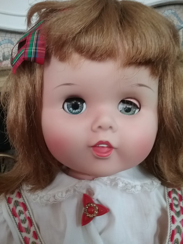 VTG 1962 Large 28" "Little Miss Echo" Big American Character Doll Vinyl ...