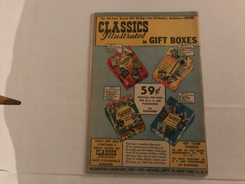 Classics Illustrated #37 1st Edition The Pioneers Fine 6.0 Golden Age Comic Book | eBay