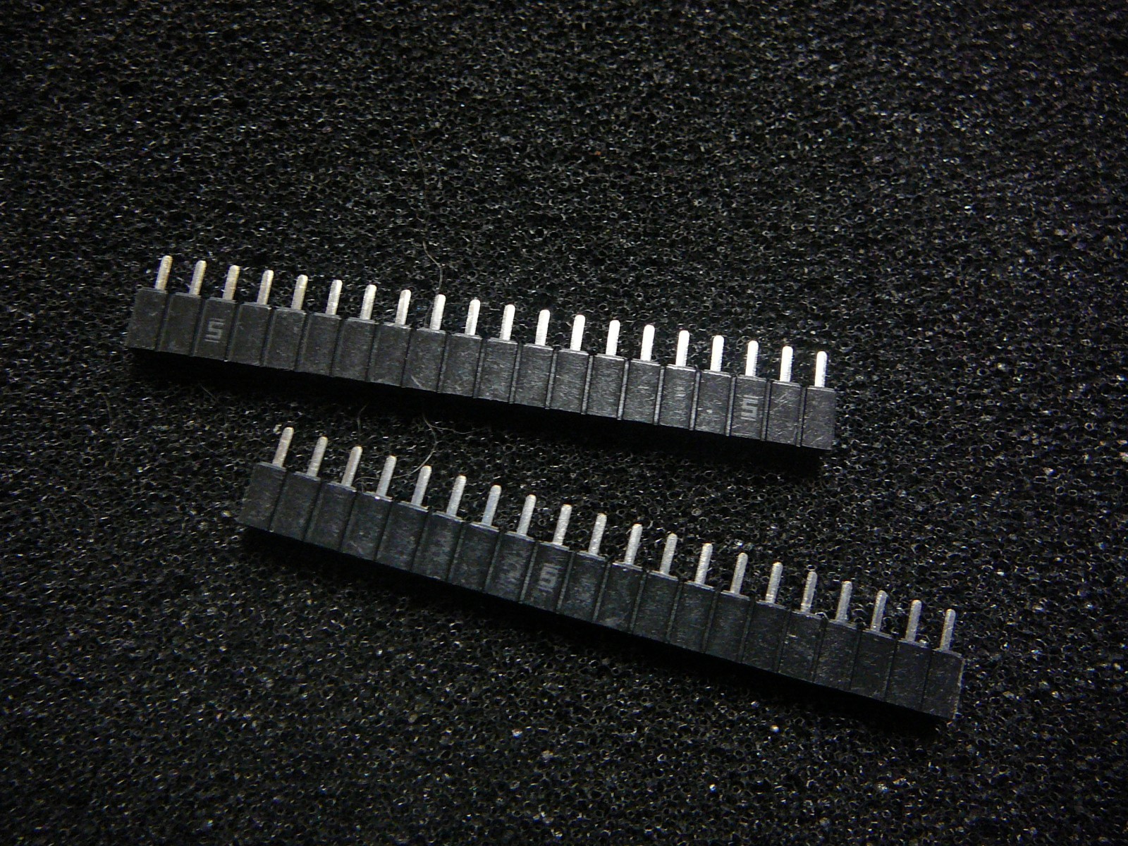 SAMTEC Connector Receptacle .100" 20-Pos Single Row TIN **NEW** Qty.2 ...