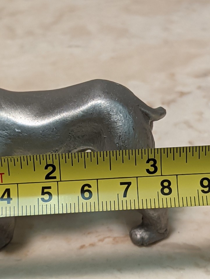 Vintage Mack the English Bulldog Gm Institute Pewter Bronze Paperweight ...