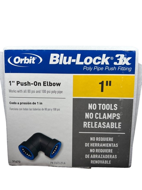 5 Pack ORBIT BLU-Lock 1” Push On Elbows # 31673 for sale online | eBay