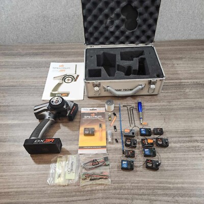HUGE LOT Spektrum DX3R Remote Controller Transmitter Receiver Case ...