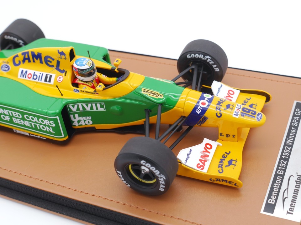 TECHNO MODEL CAMEL BENETTON FORD B192 M.SCHUMACHER BELGIAN GP 1992 1-18 ...