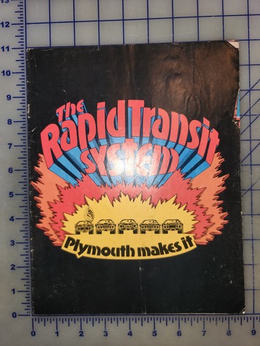 1970 Plymouth Rapid Transit Brochure Original Cuda Road Runner Duster ...
