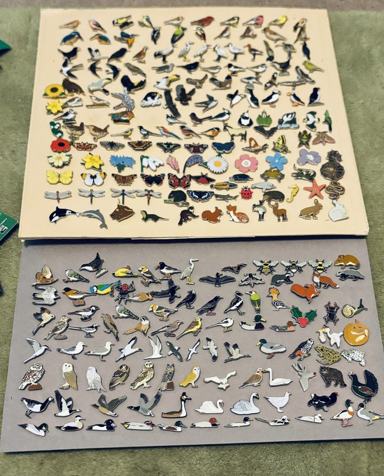 RSPB Bird Flower Insect Wildlife Pin Badge Collection Approx 355 | eBay UK
