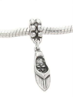 Sterling Silver 3D Speed Boat Dangle Bead Charm | eBay