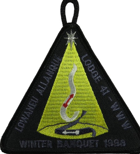 Lowaneu Allanque Lodge 41 Three Fires IL 1998 Winter Banquet BLK Bdr ...