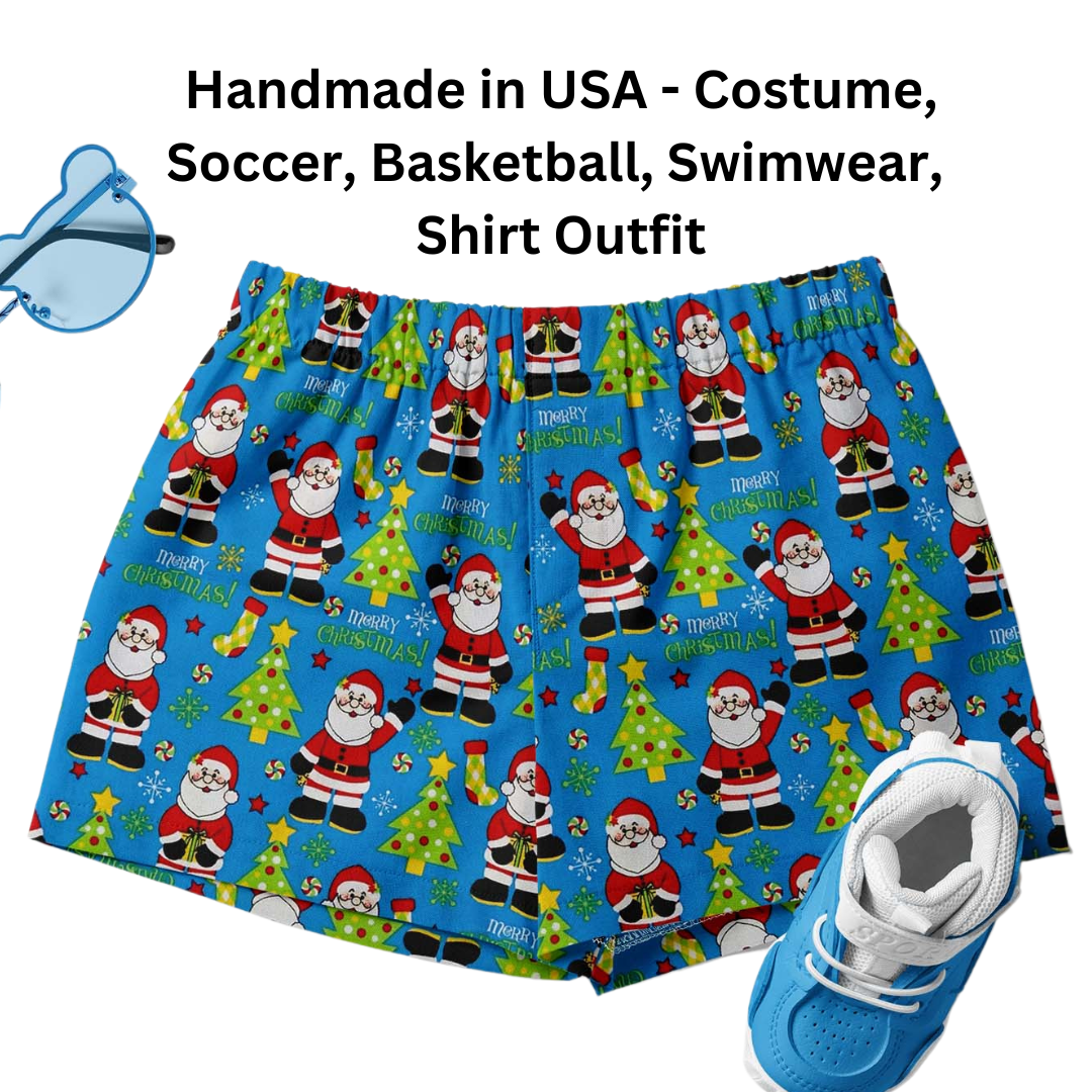Baby Boy Christmas Toddler Shorts, Kids Santa's Christmas Shorts | eBay