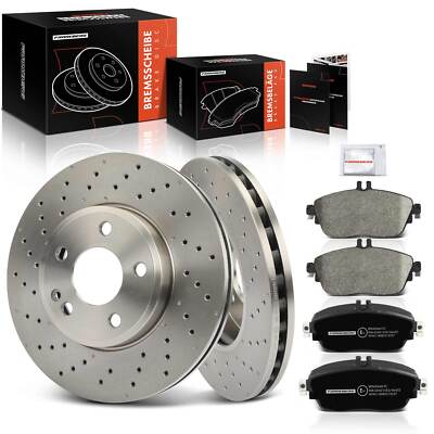 Brake Discs & Brake Pads Front 295mm for Mercedes-Benz A B GLA Class ...