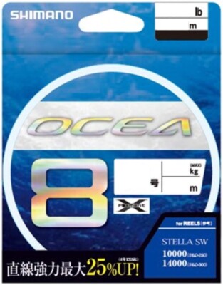 SHIMANO Ocea 8 Braid PE line 200m~500m 33lb~173lb | eBay