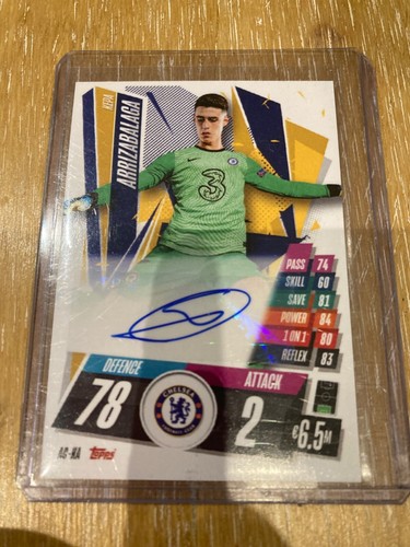 Match Attax 2019/20 Kepa Arrizabalaga Offical Signed Autograph Card ...