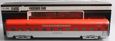 K-LINE O GAUGE 18" GOLDEN STATE GOLDEN DIVAN OBSERVATION CAR #K4632 ...