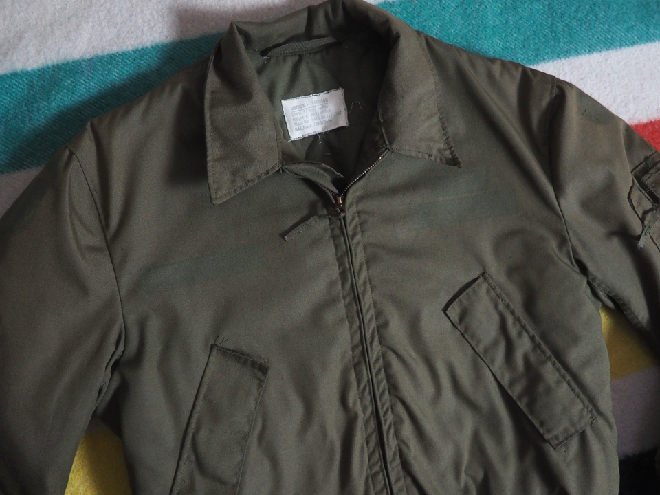 VTG 60s 70s US Army Military Cold Weather Tanker CVC Zip Bomber Jacket ...
