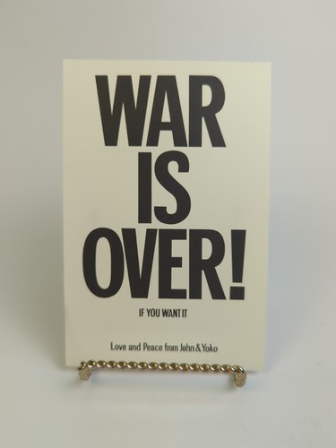 Original John Lennon & Yoko Ono 1970 "War Is Over" Postcard– Rare ...