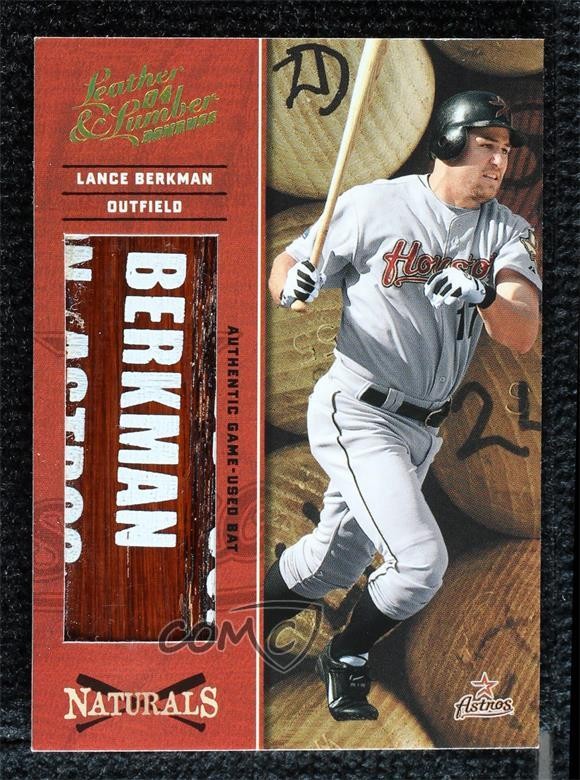 2004 Donruss Leather & Lumber Naturals Used Bat Barrel 1/4 Lance ...
