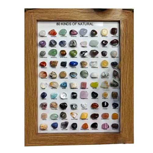 80 Pcs Natural Mineral Specimens: Classic Collection Agate Home ...