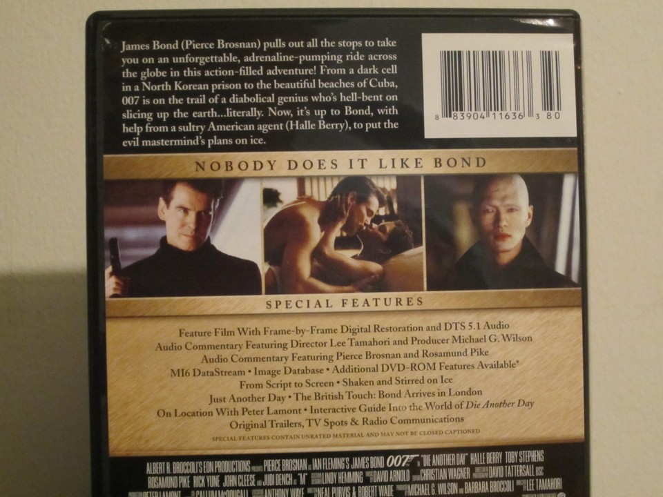 Die Another Day, two disc edition, Pierce Brosnan as James Bond, Halle ...