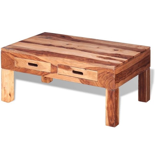 Coffee Table Solid Acacia Wood 8718475993230| eBay