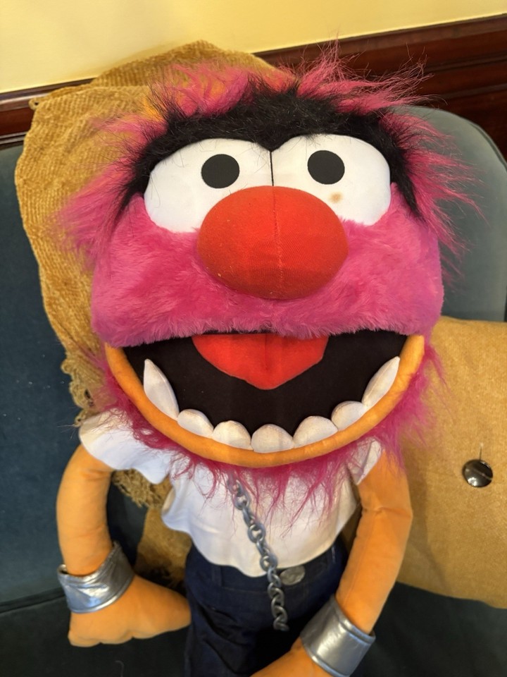 Vintage 1991 Jim Henson's Muppets " Animal " Toy Toons Stuffed Figure w ...