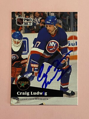 Craig Ludwig 1991-92 Pro Set IP Auto Autograph | eBay
