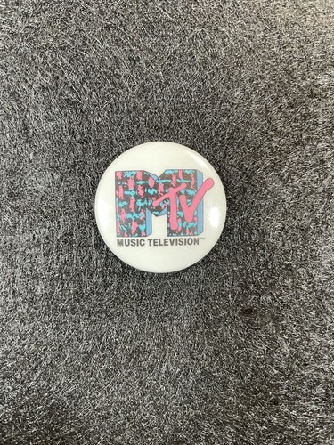 MTV Music Television Pink Blue Button Pinback Pin | eBay