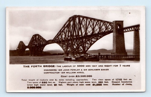 RPPC The Forth Bridge EDINBURGH Scotland UK Postcard | eBay