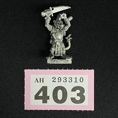SKAVEN CLAN RAT MALIS MANWRACK RATMEN WARHAMMER FANTASY AOS METAL C47 ...