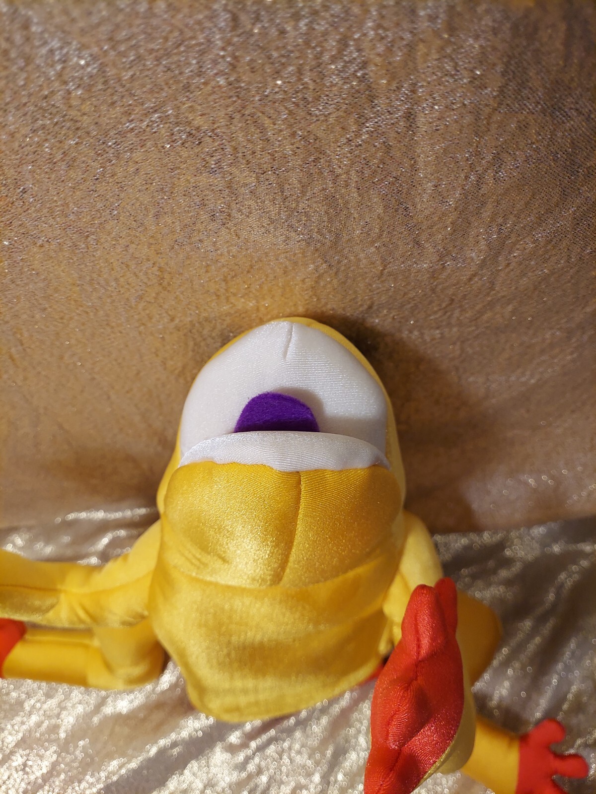 Frog Full Body Hand Puppet Plush Soft Toy Yellow Toad Animal Measuring ...