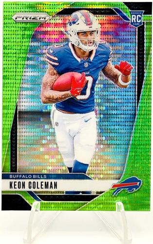 2024 Panini Prizm Keon Coleman #362 Neon Green Pulsar Prizm RC | eBay